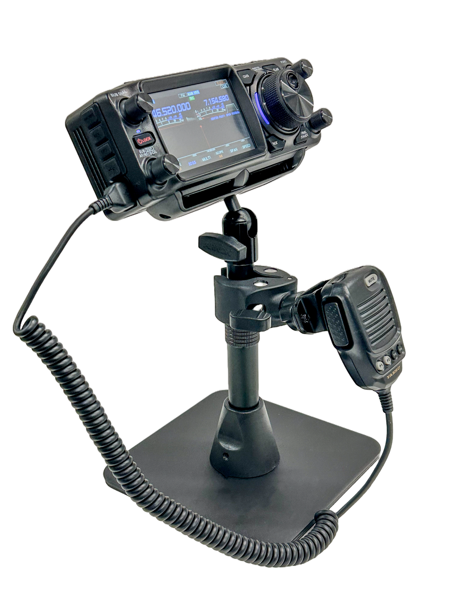 Yaesu FTX-1F And FTX-1 Base Mount With Mic Holder – Lido Radio Products