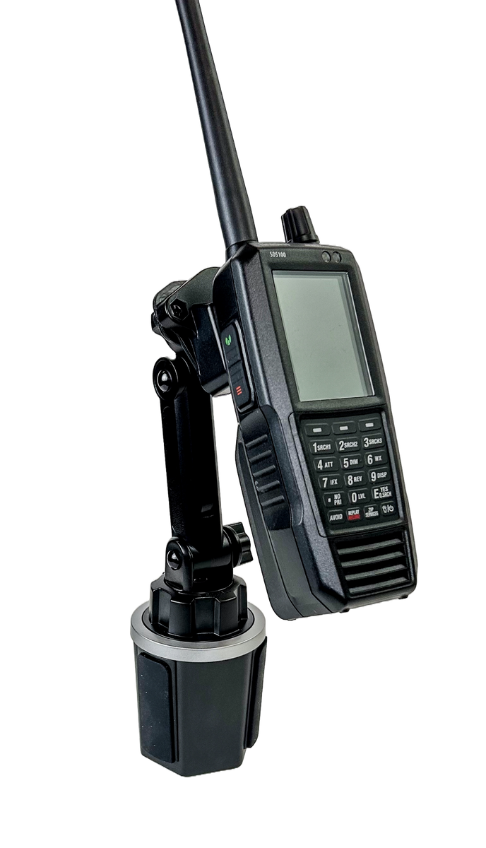 Cup Holder Mount With Locking Face Plate For Uniden SDS100 And BCD436H ...