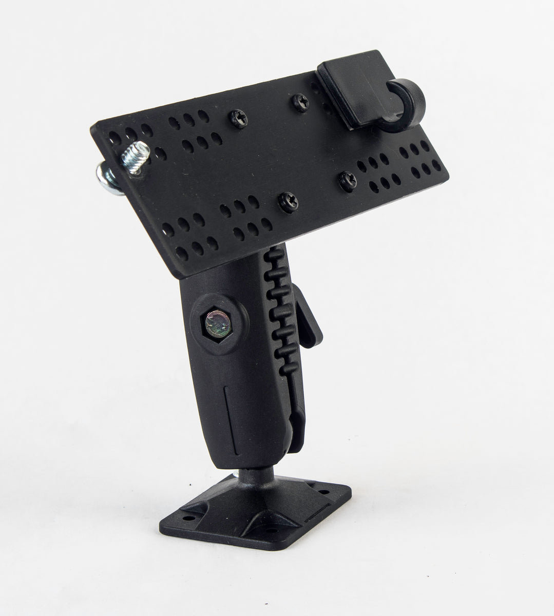Heavy Duty Ram 1" Ball Style Drill Base Mount With Mic Holder For Icom ...