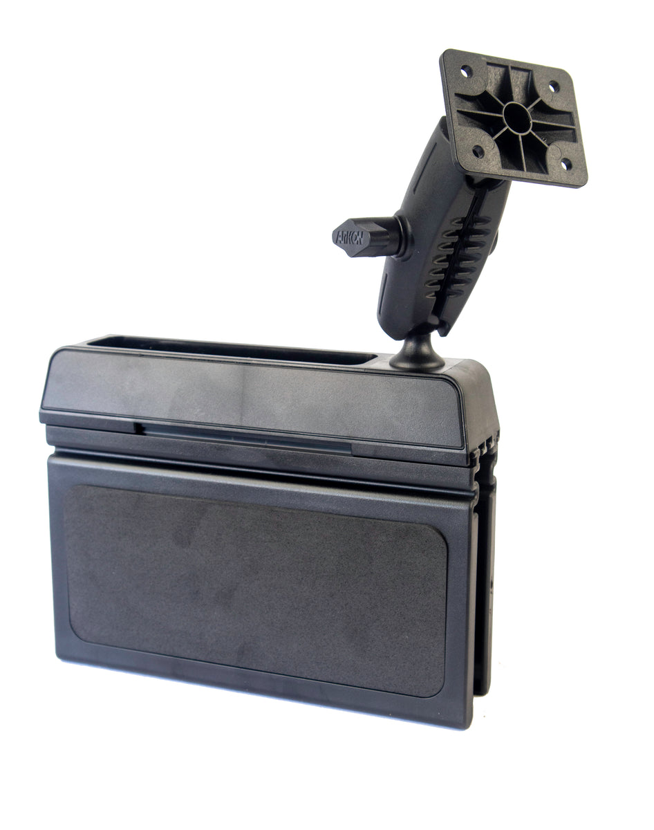 Wedge Mount With Ram 1" style ball connection and 4 hole AMPS Face Pla ...