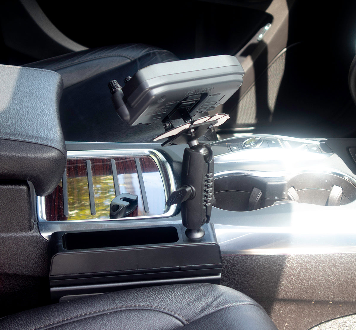 Wedge Car Seat Console Wedge Mount For The Kenwood TM-D710 TS-480 TM-V ...